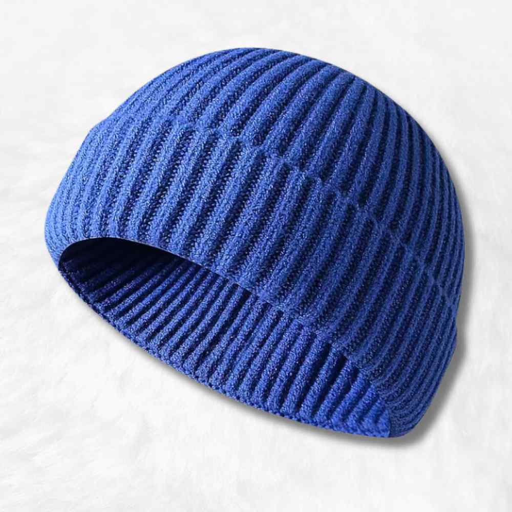 Bonnet Court Tricot marine - Style moderne – Le Bob