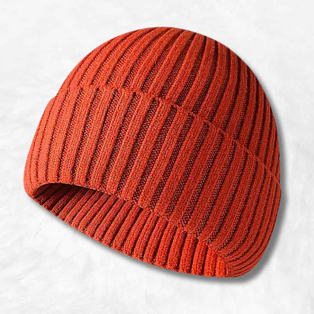 Bonnet Tricot orange - Éclat & Chaleur Hivernale – Le Bob
